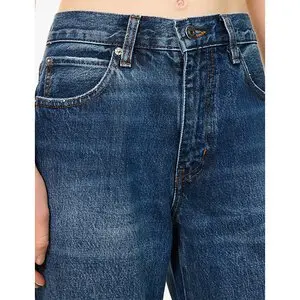 FRAME The Hang Straight-leg Cotton-blend Jeans