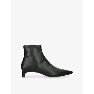 Senso Hailey Heeled Leather Ankle Boots - Black