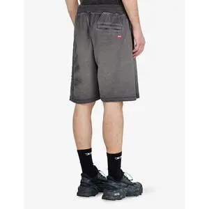DIESEL® Dévoré Motif Washed Jersey Shorts