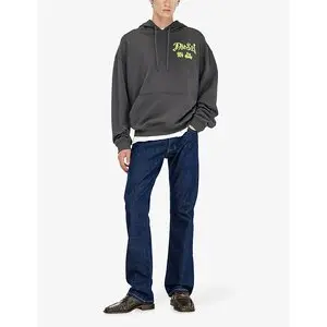 DIESEL® Flocked Graphic-print Cotton Hoody