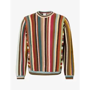 Paul Smith Artist Stripe Merino-wool Jumper - Multi Coloured