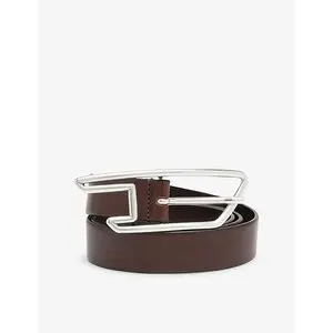 DIESEL® D-logo Buckle Leather Belt