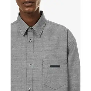 Marni Oversized Long-sleeve Wool Shirt