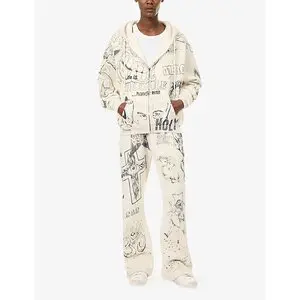 HELLSTAR Graffiti Zip Cotton-jersey Hoody