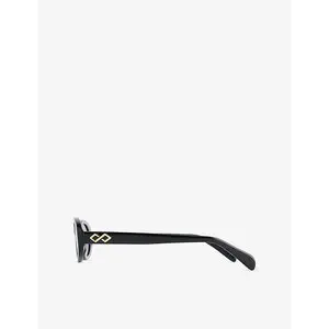 KAREN WAZEN Olivia Oval-shape Acetate Sunglasses