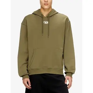 DIESEL® Metallic-logo Cotton Hoody