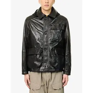 C.P. COMPANY Millie Goggle-hood Leather Jacket