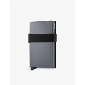 SECRID Bandwallet Matte Leather Wallet - Grey-black