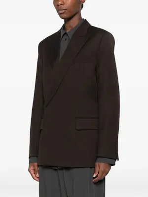 Victoria Beckham Single-breasted Blazer In Mouliné Twill