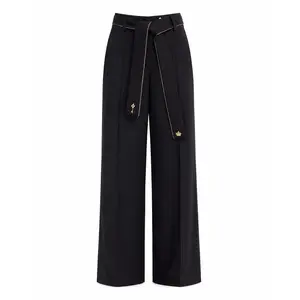 JULIA ALLERT Tie-waist Straight-leg Trousers