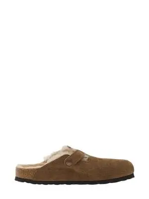 BIRKENSTOCK Camoscio Leather Slide Sandals