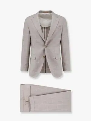 BOSS Heston Virgin Wool Suit - Multicolor