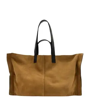 ALLSAINTS Suede Lutece Tote Bag - Brown