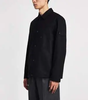 Stone Island Ghost Piece Wool-blend Overshirt