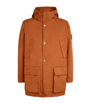 Stone Island Ghost Piece Down-fill Parka - Red