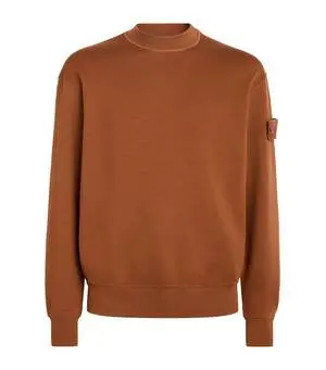 Stone Island Ghost Piece Wool-cotton Sweatshirt
