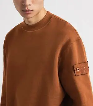 Stone Island Ghost Piece Wool-cotton Sweatshirt