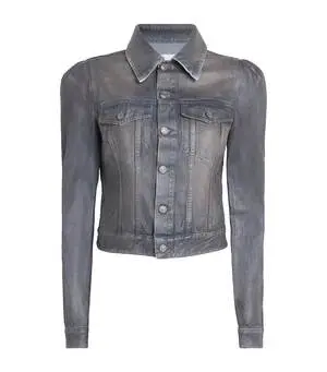 7 For All Mankind Coated Denim Jacket - Grey