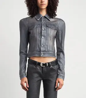 7 For All Mankind Coated Denim Jacket