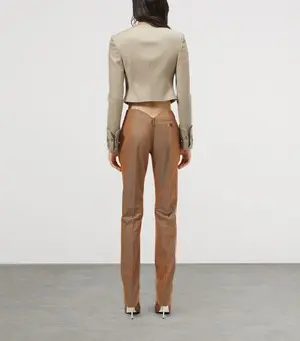 Alexander McQueen Iridescent Bumster Trousers