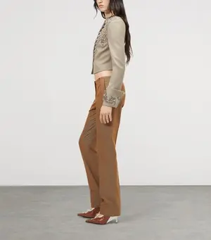 Alexander McQueen Iridescent Bumster Trousers