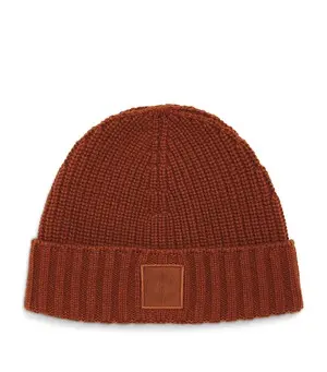 Stone Island Ghost Piece Cashmere Beanie - Red