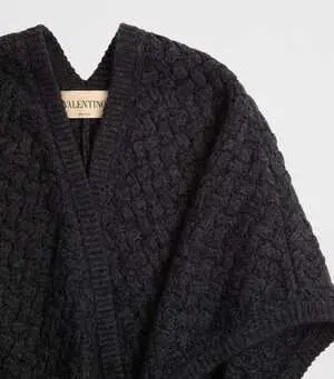 Valentino Garavani Wool-blend Poncho