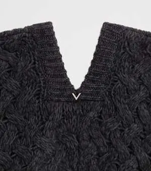 Valentino Garavani Wool-blend Poncho