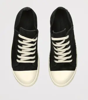 Rick Owens Suede Classic Low-top Sneakers