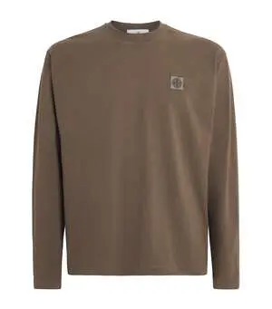 Stone Island Ghost Piece Long-sleeve T-shirt - Brown