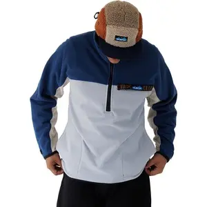 KAVU Throwshirt Fleece Pullover1/2-zip - Storm Brew