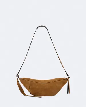ALLSAINTS Esme Suede Crossbody Bag - Brown