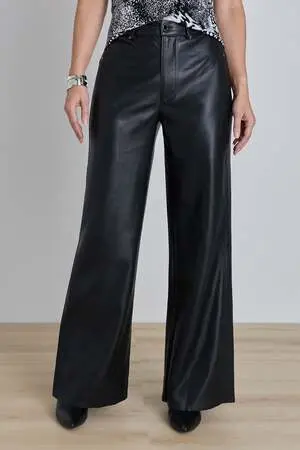 THE NOLI SHOP Daphne Leather Pant - Black
