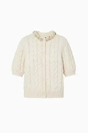 Ulla Johnson Olivia Knit Cardigan With Embellishment