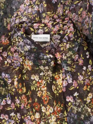 Dries Van Noten Long Jacquard Shirt Dress