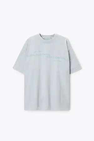 Alexander Wang Mirrored Logo Tee - Washed Sky