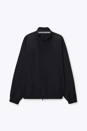 Alexander Wang Perforated Logo Track Jacket - Black