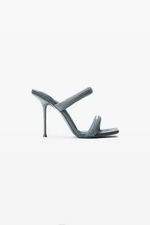 Alexander Wang Julie 105mm Nylon Tubular Sandal - Grey