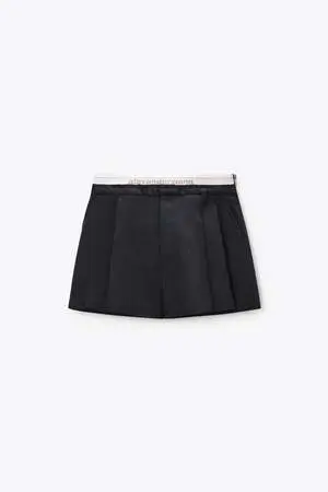 Alexander Wang Logo Elastic High-rise Short Black