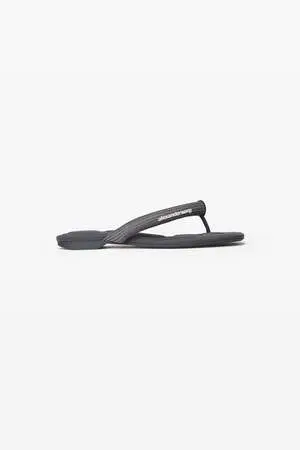 Alexander Wang Jenna Tubular Flat Thong Sandal Grey