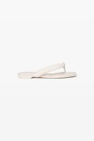 Alexander Wang Jenna Tubular Flat Thong Sandal - Vanilla