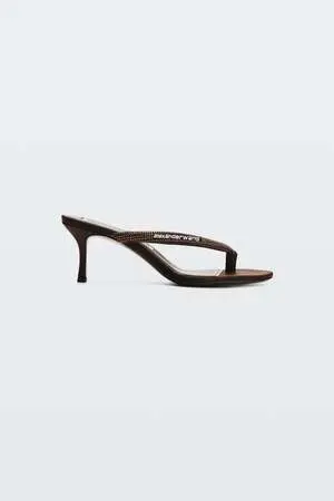Alexander Wang Courtney 65mm Thong Logo Sandal - Brown
