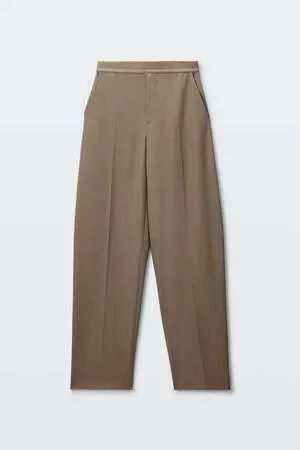 Alexander Wang Logo Elastic Mid-rise Articulated Pant - Fallen Rock