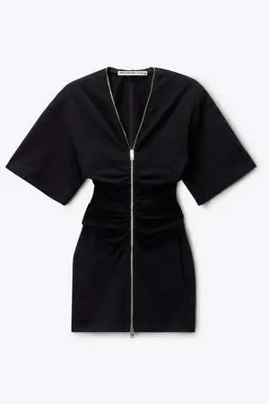 Alexander Wang Zipper Tee Dress Black