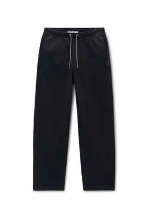 Alexander Wang Crystal Hotfix Drawcord Relaxed Mid-rise Sweatpant - Black