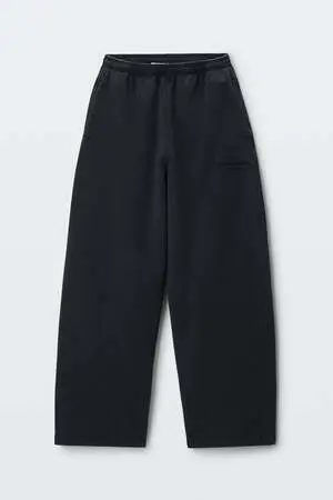 Alexander Wang Mid-rise Relaxed Sweatpant Washed Black