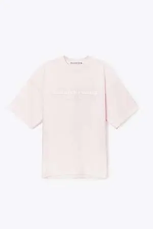 Alexander Wang Puff Logo Oversized Tee - Light Pink