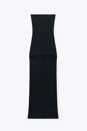 Alexander Wang Strapless High-low Bodycon Dress - Black