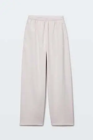 Alexander Wang Logo Print Mid-rise Oversized Sweatpant - Washed Light Pink