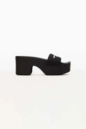 Alexander Wang 85mm Platform Slide - Black